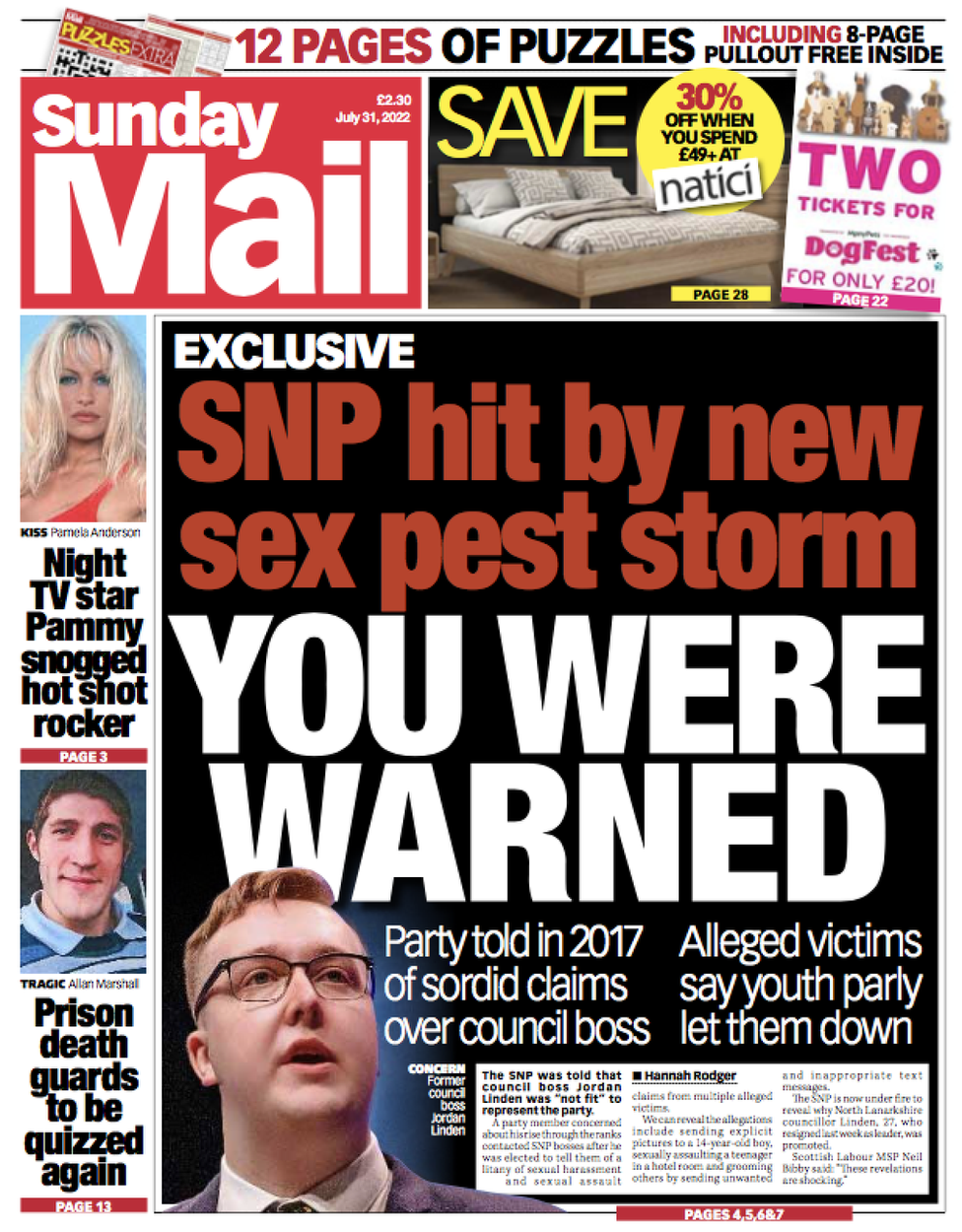 Scotland's papers: 'You were warned' and Cox ready for indy campaign ...