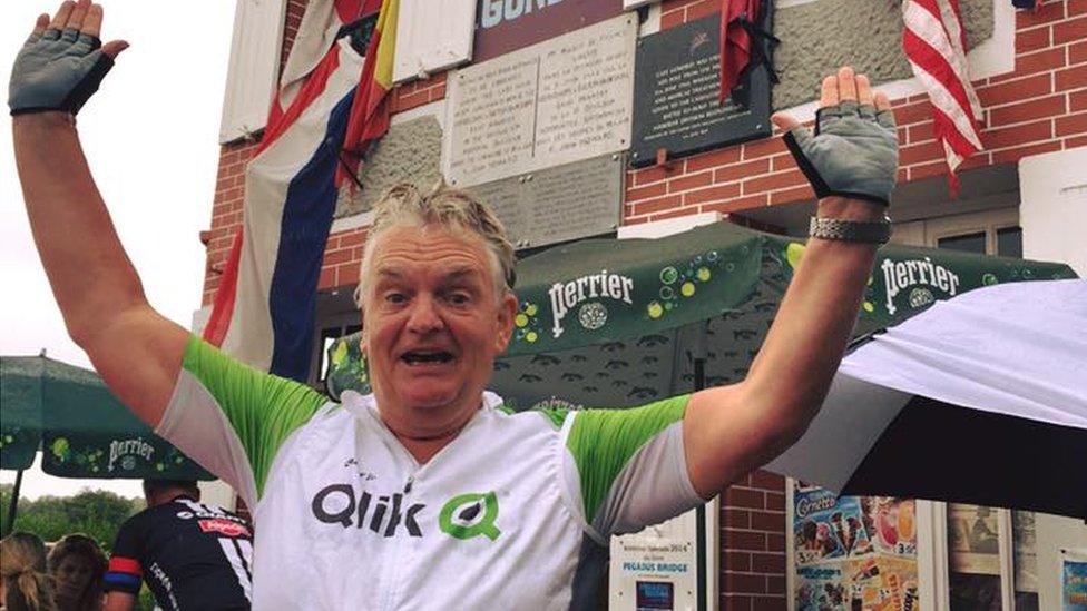 Peter McQuade made MBE for Paris-Hayling Island bike ride - BBC News