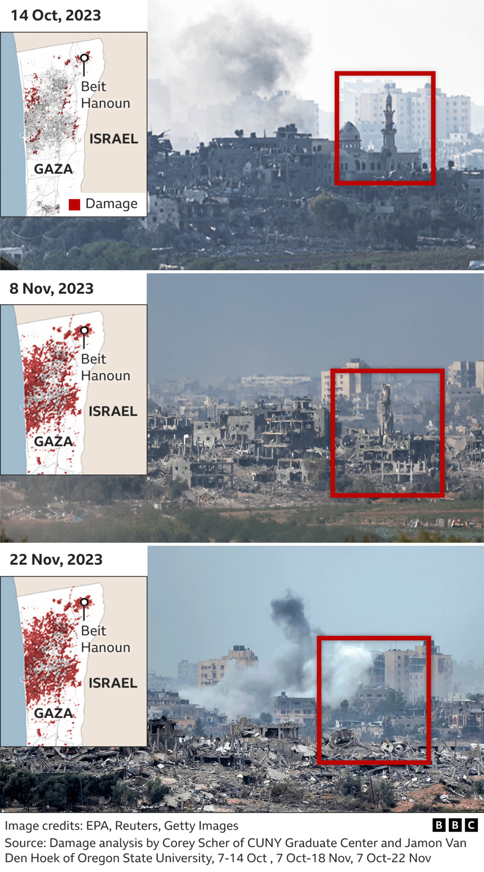 Nearly 100,000 Gaza buildings may be damaged, satellite images show ...