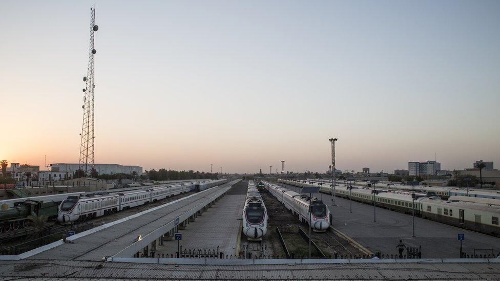 In pictures: The crown jewel of Iraq's railway - BBC News