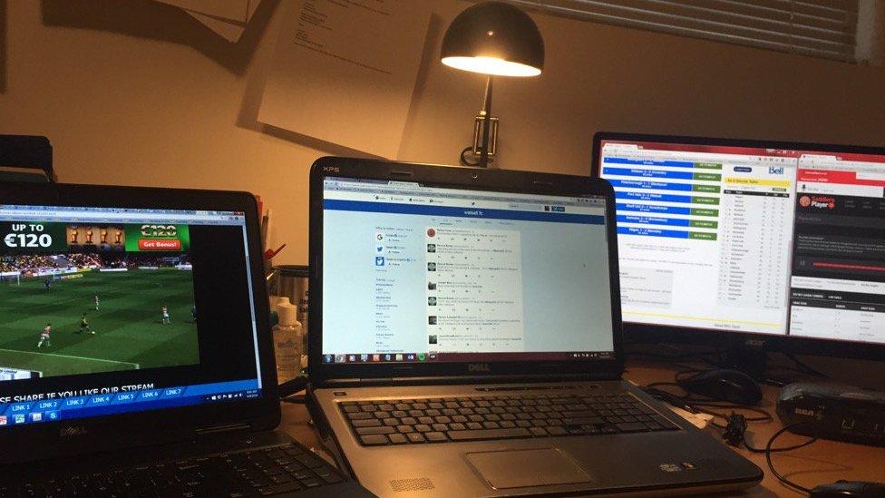 Following football from afar: 'You have to get creative' - BBC News