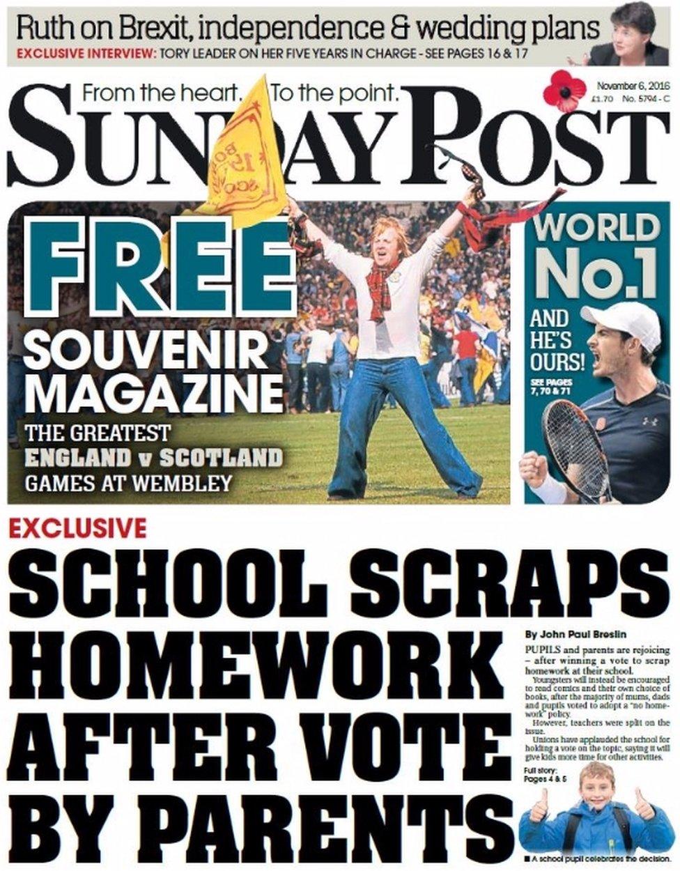 Scotland's papers: 'President' Trump and Murray number one - BBC News