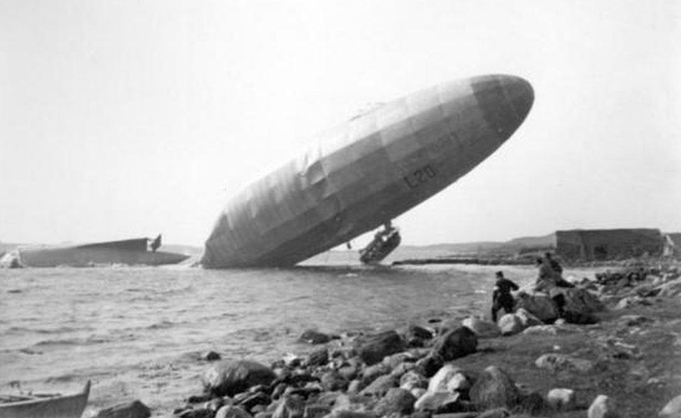 When zeppelins bombed Loughborough by mistake - BBC News