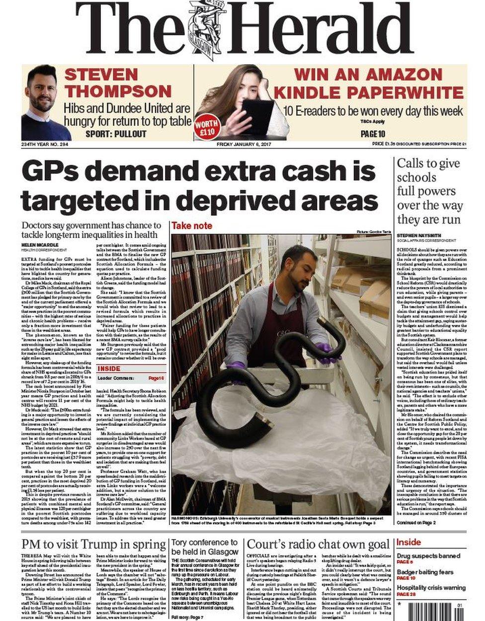 Scotland's papers: Rapist freed and George death probe - BBC News