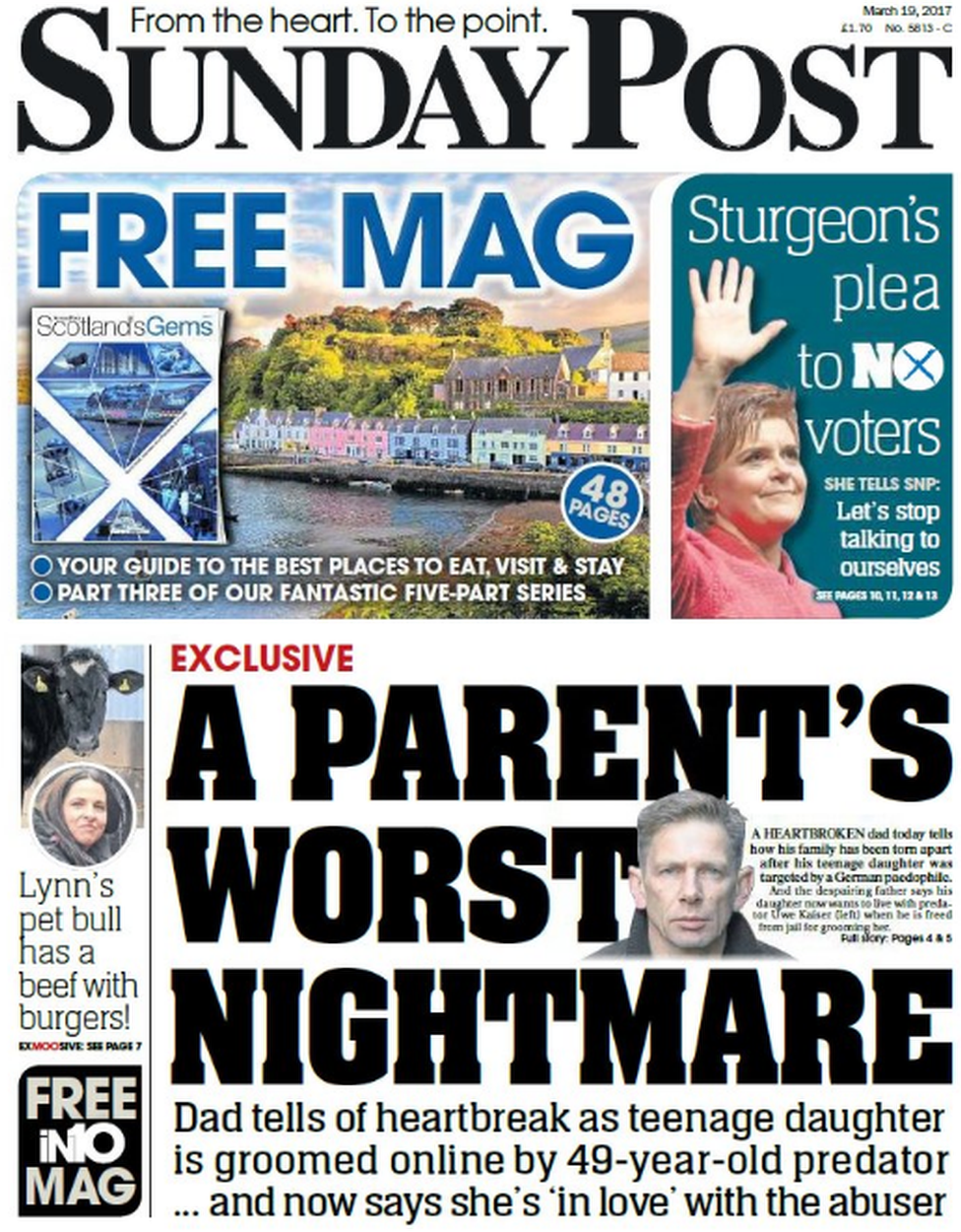 Scotland's papers: Sturgeon's vow and Ryder Cup 'terror threat' - BBC News