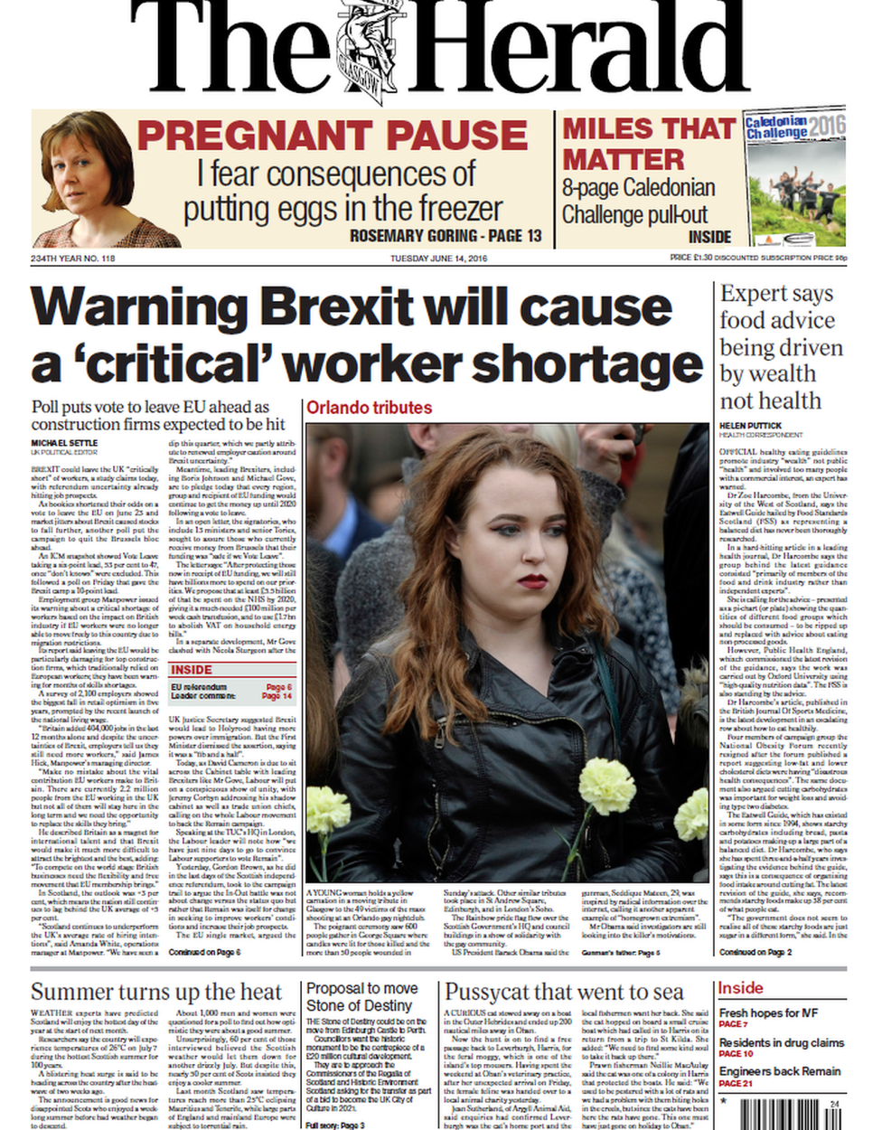 Brexit poll and Gers star's 'terror' - BBC News