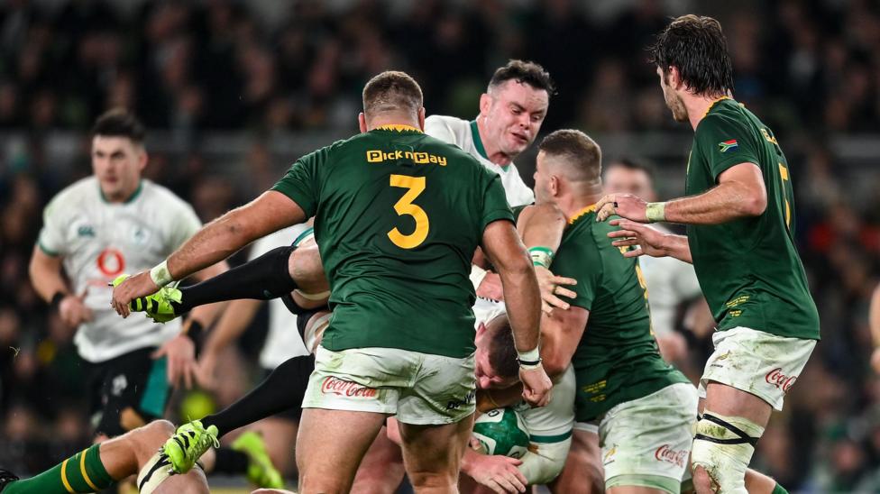 Ireland 13-24 South Africa: Irish shown five cards as Springboks win ...