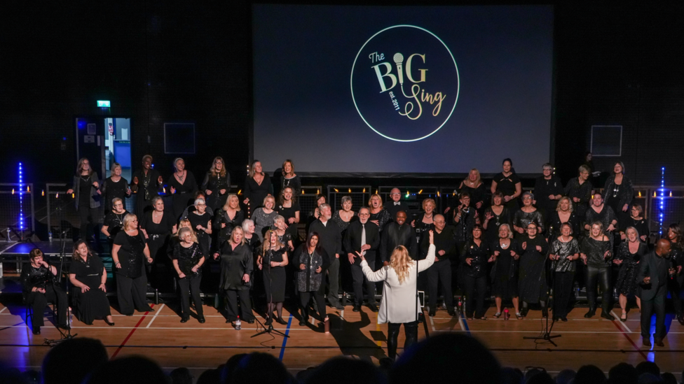 The BIG Sing choir eyes Christmas number one with festive single - BBC News