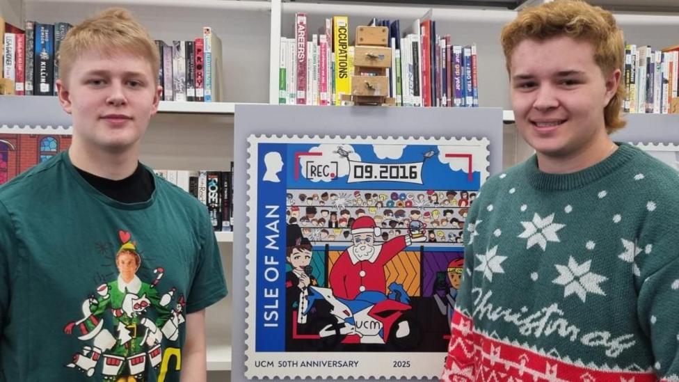 Manx Christmas stamp designs give 'big sense of accomplishment' - BBC News