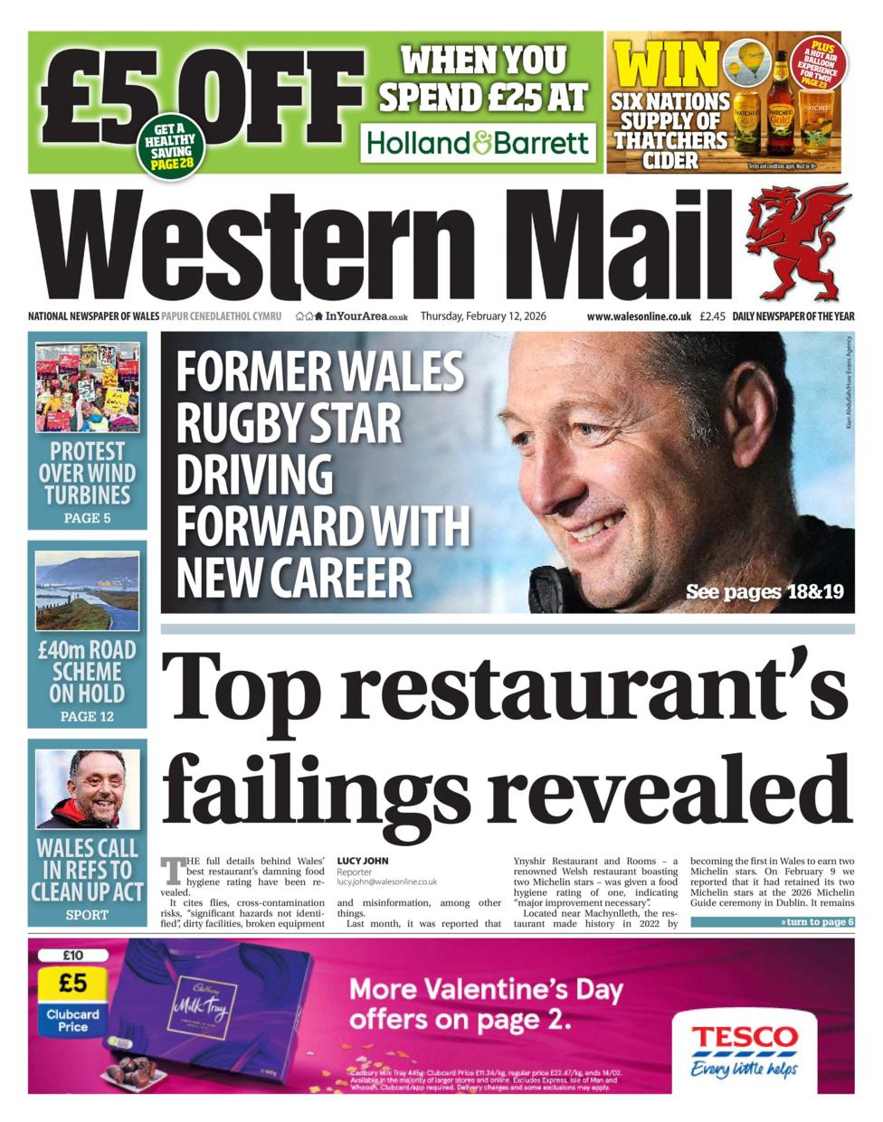 Wales' papers: Wales' papers: Man made threats to 'stab, cut and slice ...