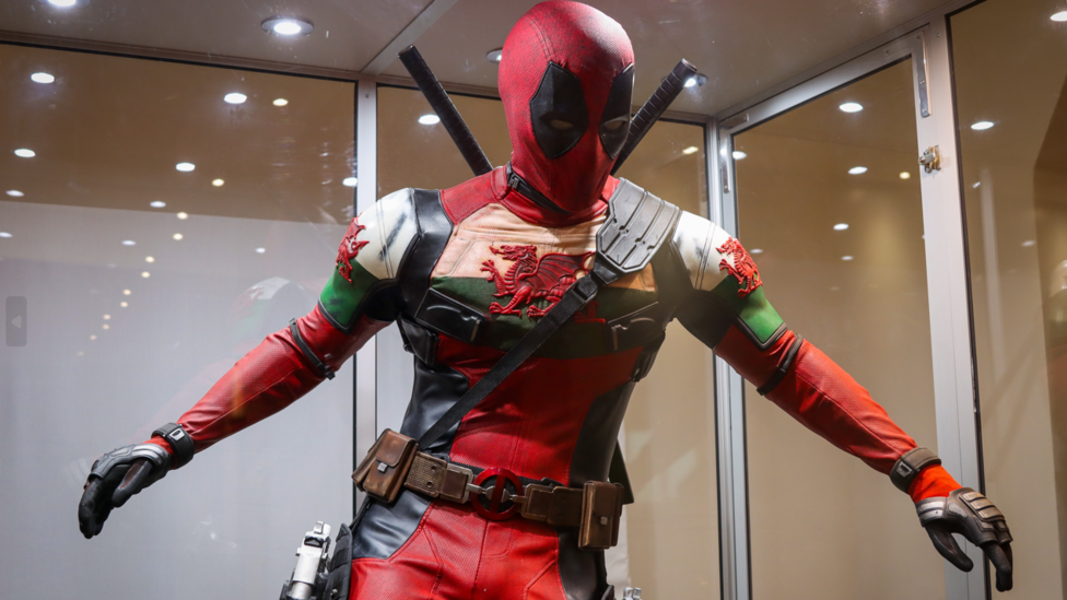 Deadpool & Wolverine: Welshpool costume worn by Paul Mullins on display ...