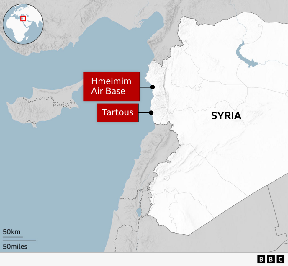 Russian ships move from Syria base amid doubts over future - BBC News