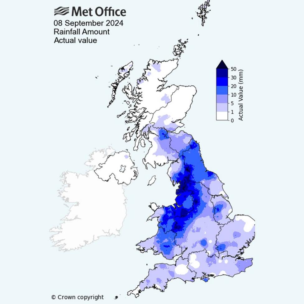 Shropshire's second-highest daily rainfall measured in Shawbury - BBC News