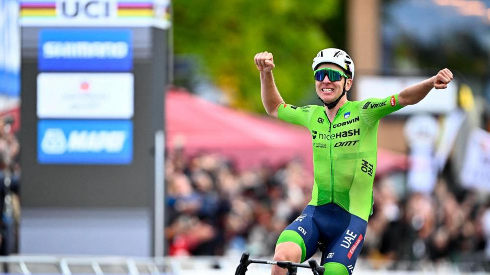 Tadej Pogacar: Slovenian wins first world road race title to complete ...