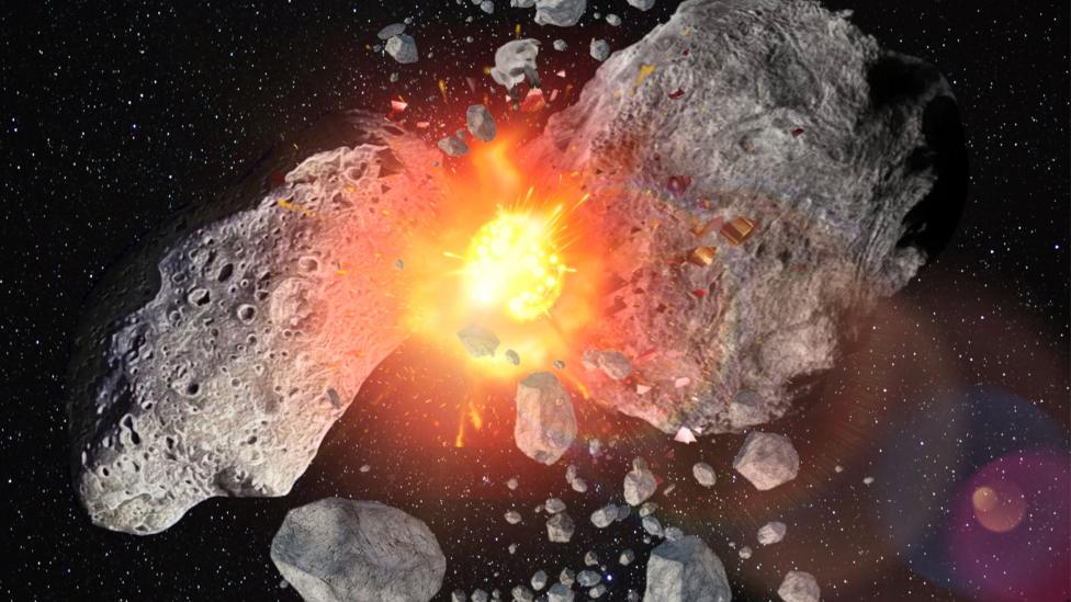 Massive asteroid collision detected thanks to James Webb Telescope - BBC Newsround
