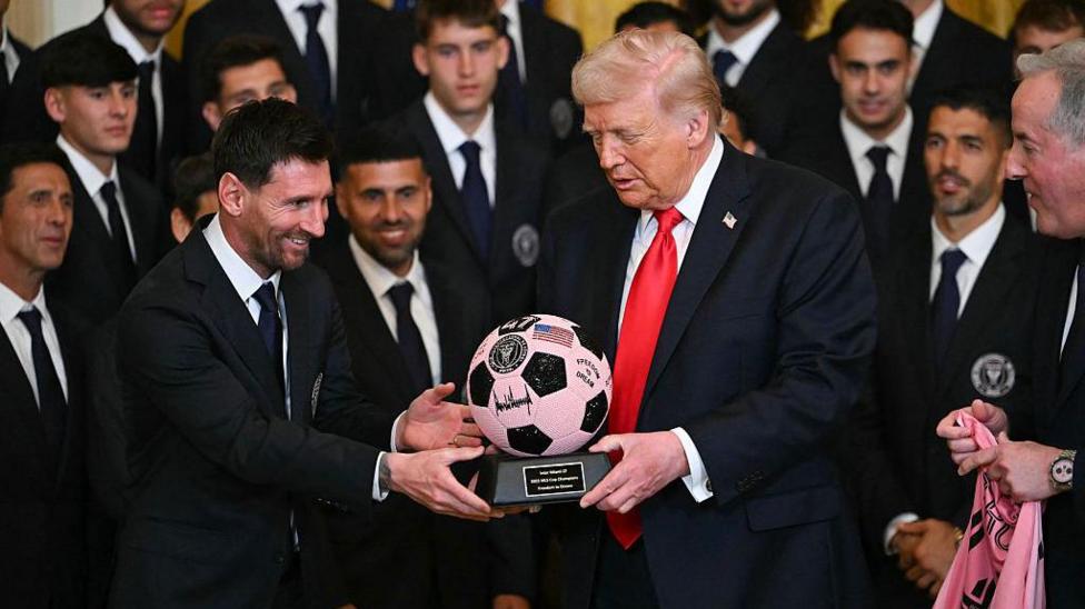 Lionel Messi: Argentine and Inter Miami team-mates meet US president ...