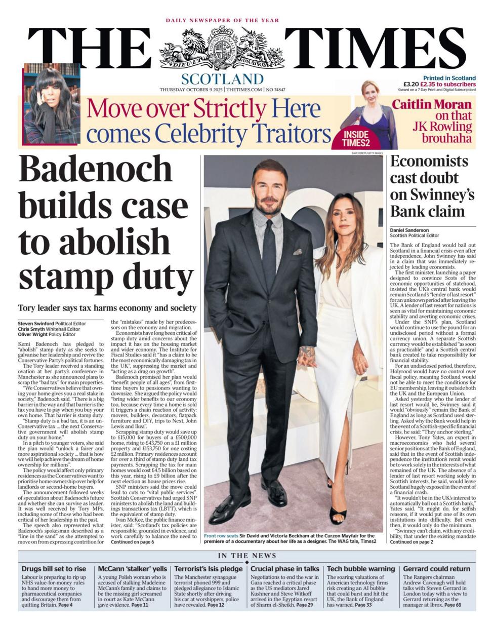 Scotland's papers: Maddie anguish and private school intake drop - BBC News