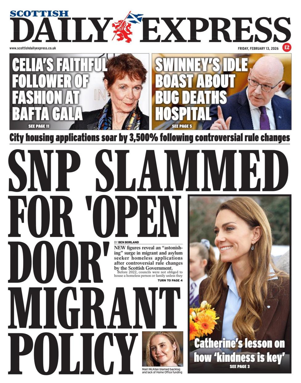 Scotland's papers: Thousands on police wanted list and pothole 'lie ...