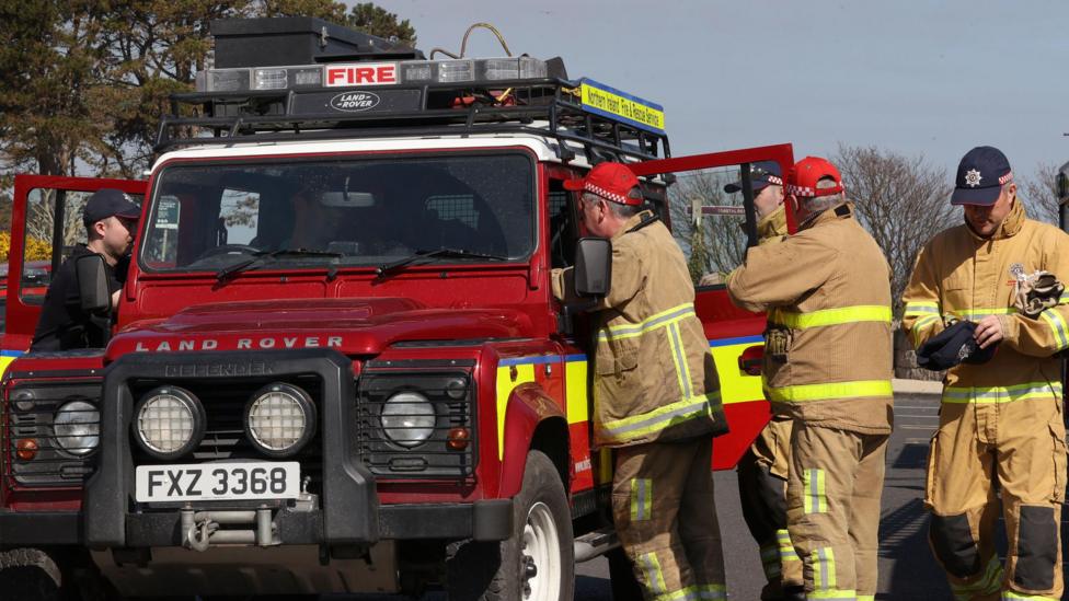 NI wildfires: Man 'owes everything' to fire crews who saved home - BBC News