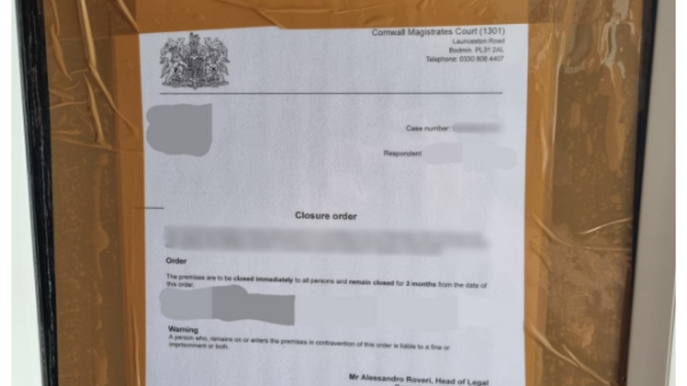 Partial closure order to protect Bodmin cuckooing victim - BBC News