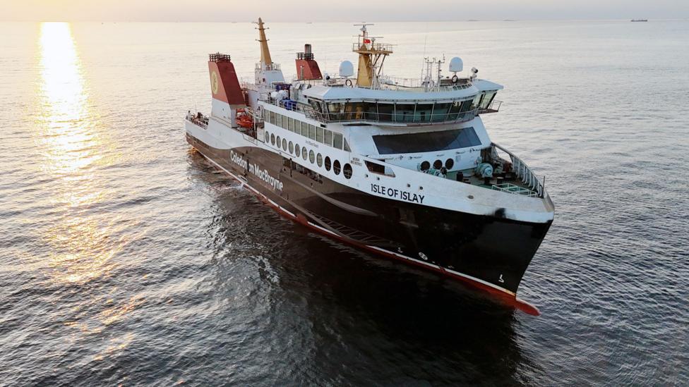 New Turkish-built CalMac ferry Isle of Islay delayed again - BBC News