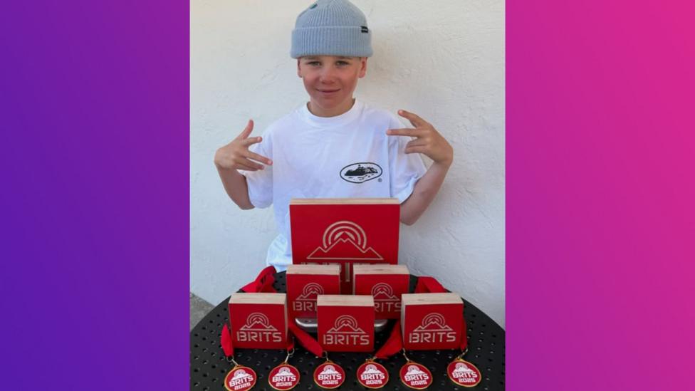 Could 10-year-old Riley be a Winter Olympic champ one day? - BBC Newsround