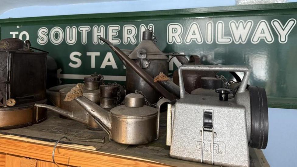 Railway memorabilia collection sells for £30,000 at auction - BBC News