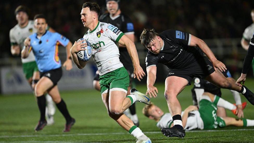 Premiership: Newcastle 34-35 Northampton: Saints hold off Newcastle ...