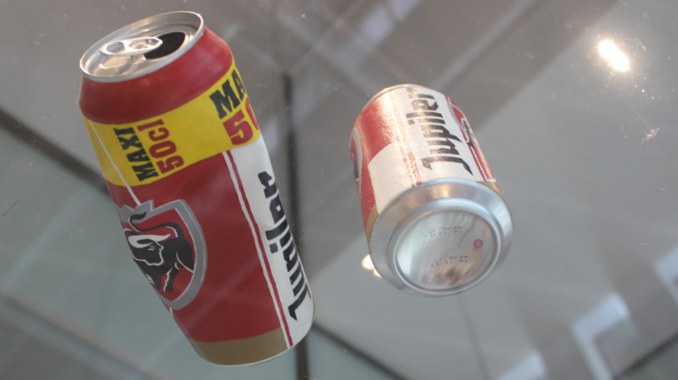 Dutch museum finds beer can artwork in bin - BBC News