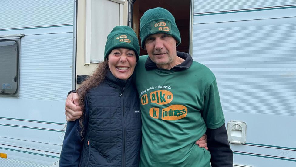 Homelessness charity raises £50K with cross-UK walk - BBC News
