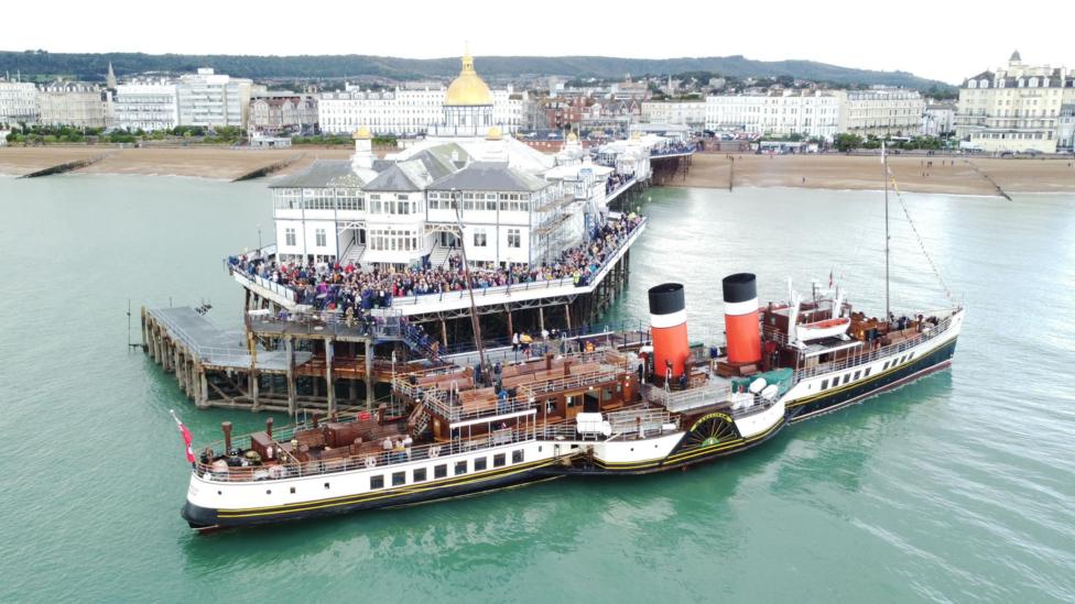 Waverley: Paddle steamer returns to East Sussex after two decades - BBC ...