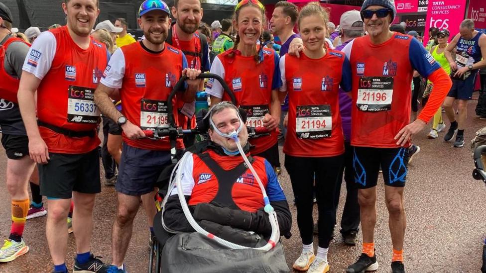 'Sam Perkins was overcoming MND to live extraordinary life' - BBC News