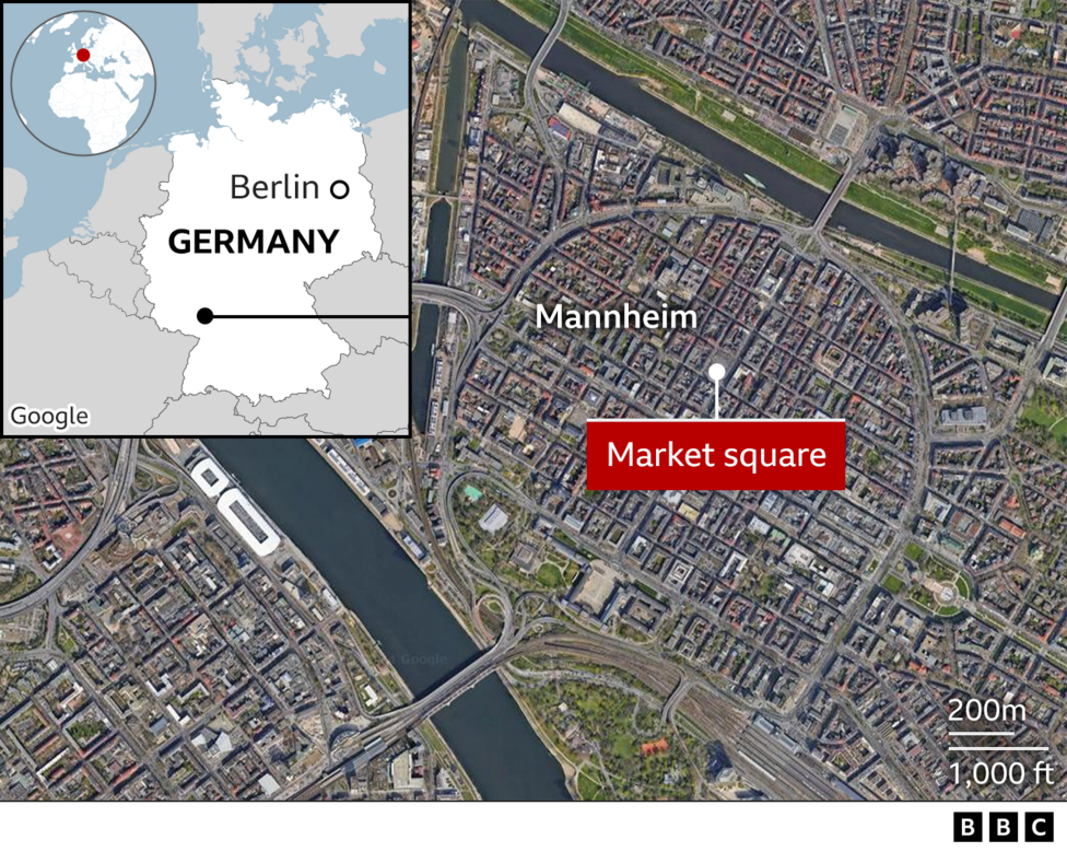 Mannheim knife attack: Anti-Islam activist injured in stabbing - BBC News