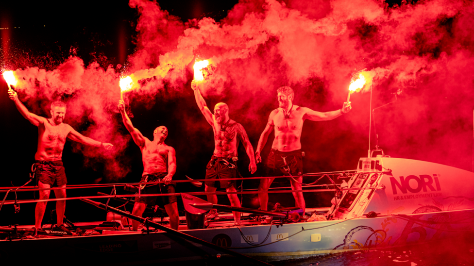 Teesside and Yorkshire Atlantic rowers finish 'living hell' trip - BBC News