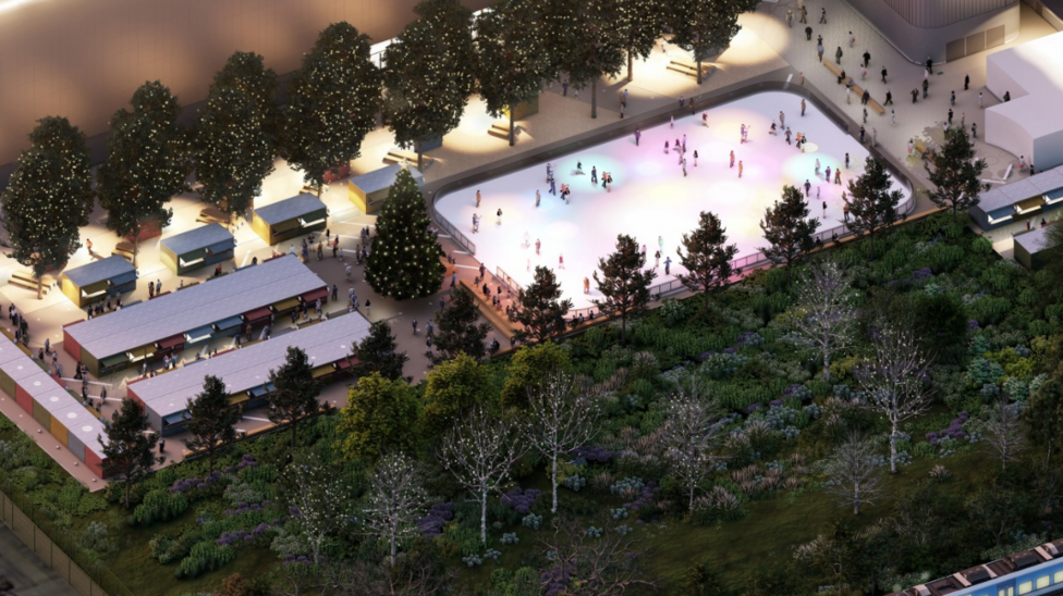Outdoor plans for Bristol Arena unveiled - BBC News