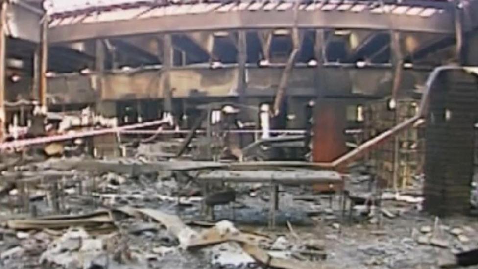 Norwich library fire remembered 30 years on - BBC News