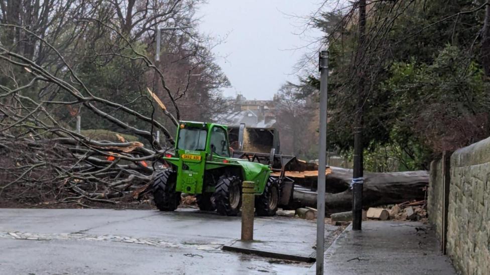 Drivers injured and power cuts as Storm Éowyn hits Scotland - BBC News