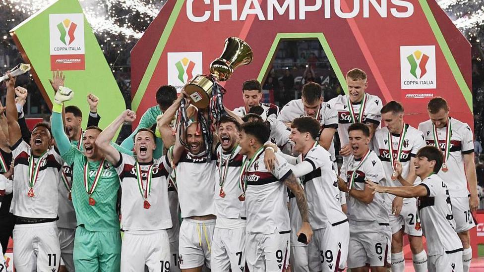 AC Milan 0-1 Bologna: Bologna win Coppa Italia to end 51-year trophy ...