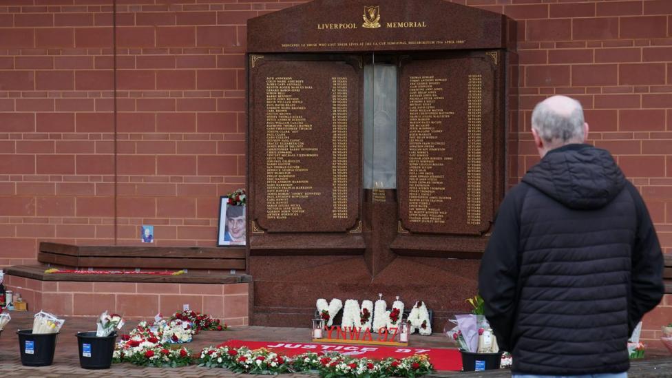 Hillsborough disaster: Liverpool falls silent on 36th anniversary - BBC ...