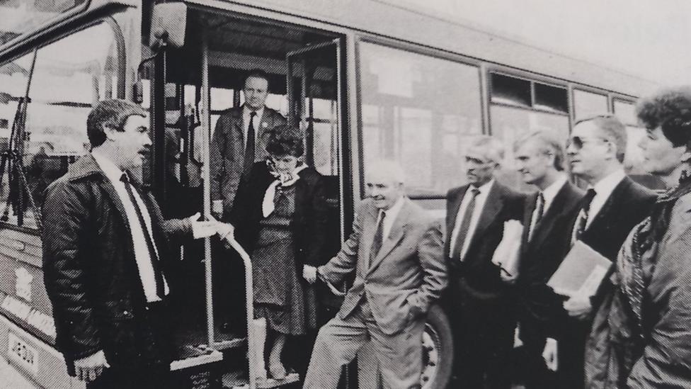 Swansea: Longest-serving bus driver's 55 years behind the wheel - BBC News