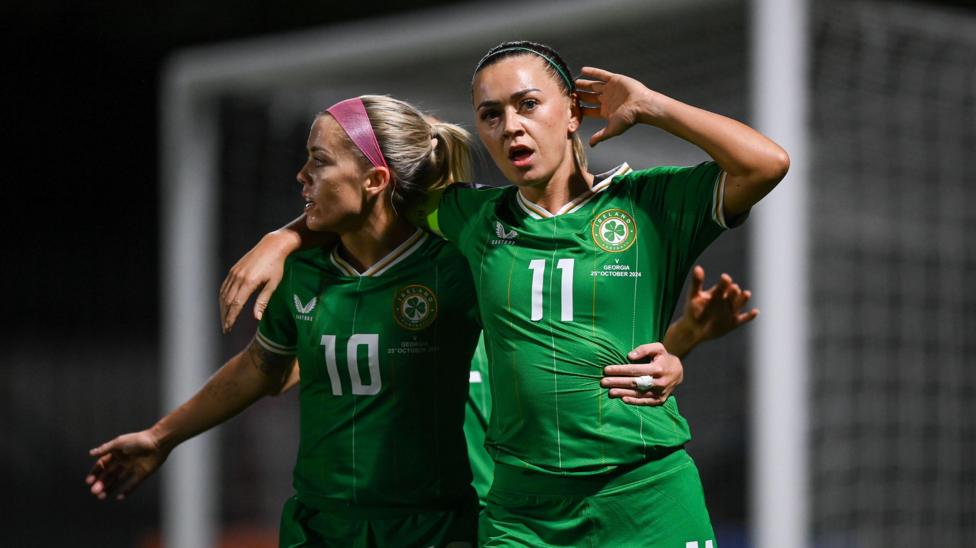 Euro 2025 play-offs: Georgia 0-6 Republic of Ireland - Katie McCabe ...