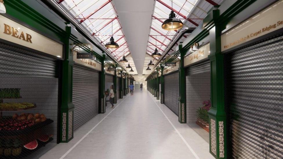 National award win for Leek's refreshed indoor markets - BBC News