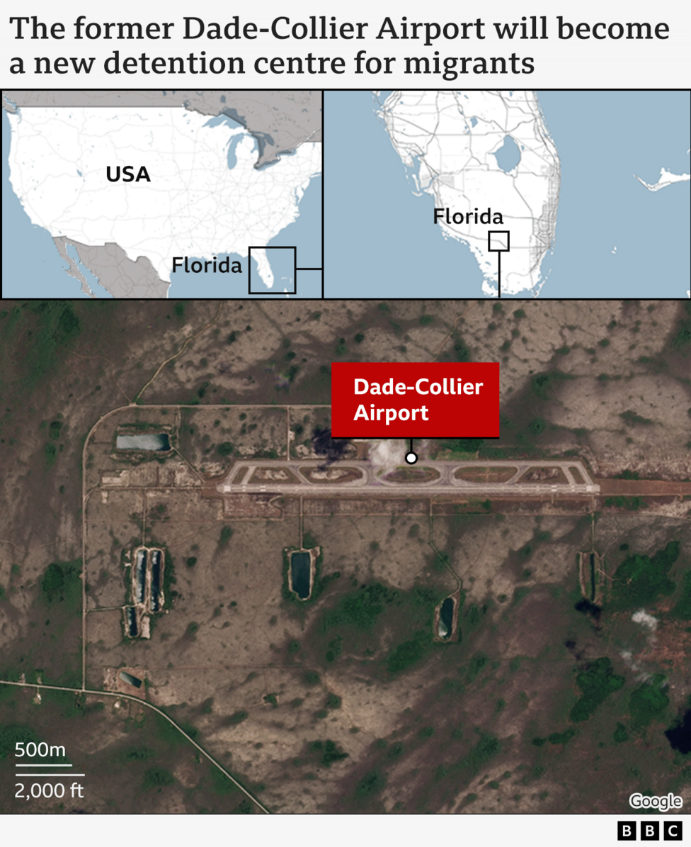 The abandoned Florida airport being turned into 'Alligator Alcatraz ...