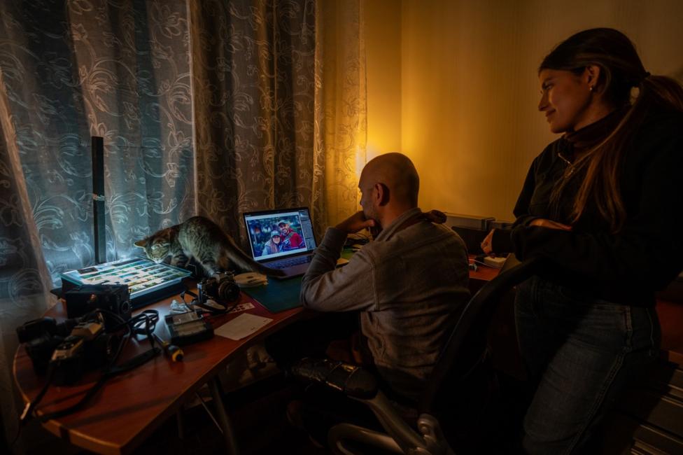 Nostalgia and passion fuel young couple running old-school photo lab ...