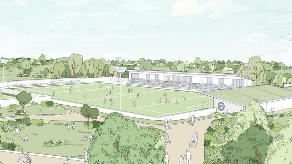 Worcester City reveals masterplan for new stadium - BBC News