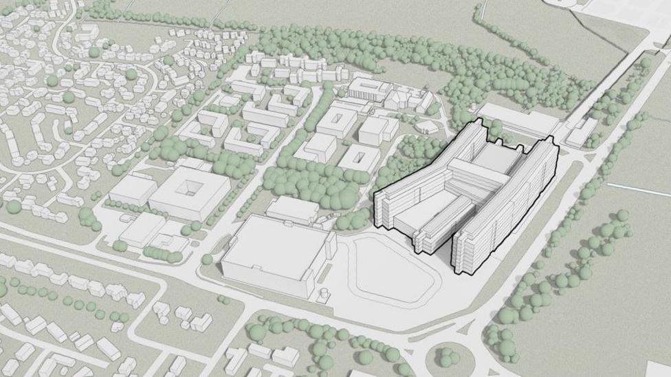 First designs for the new QEH hospital in King's Lynn revealed - BBC News