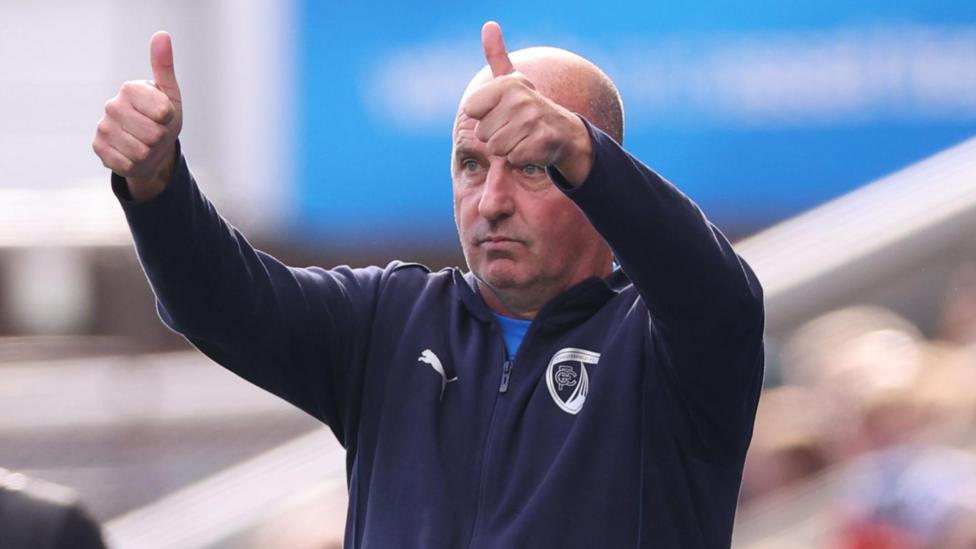 Paul Cook: Chesterfield boss and staff extend contracts - BBC Sport