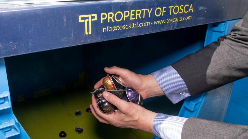 New coffee pod disposal service launches at North Yorkshire tips - BBC News