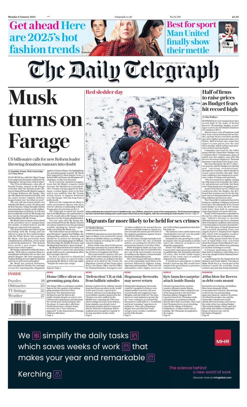 Scotland's papers: SNP budget plea and Musk turns on Farage - BBC News