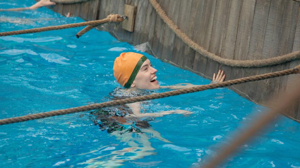 Olympic swimmer trained Hollywood star Daisy Ridley for new film - BBC News